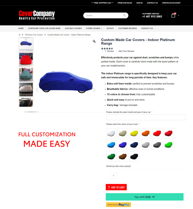 Learn how to configure your custom car cover at Cover Company UK
